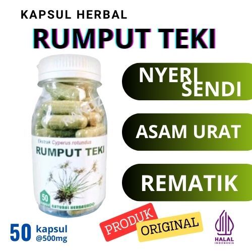 Jual Obat pegal nyeri sendi asam urat rematik rumput teki kapsul herbal ...