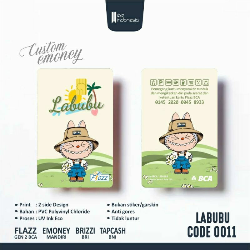 Jual Custom Emoney Labubu Limited edition - BCA Flazz Gen2 - Emoney ...
