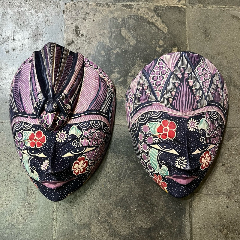 Jual Topeng Rama Shinta Batik Kayu Hiasan Dinding Oleh Oleh Khas Jogja ...