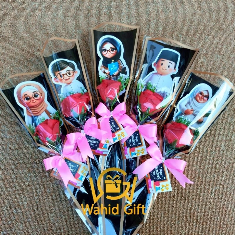 Jual Buket hari guru Single Ros guru kado guru hampers guru | Shopee ...