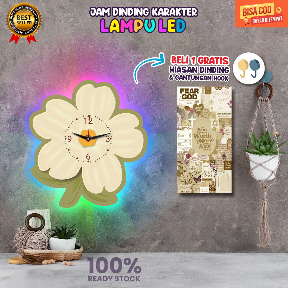 Jual Grosir jam dinding Beli 1 GRATIS 1 hiasan dinding/jam dinding anak ...