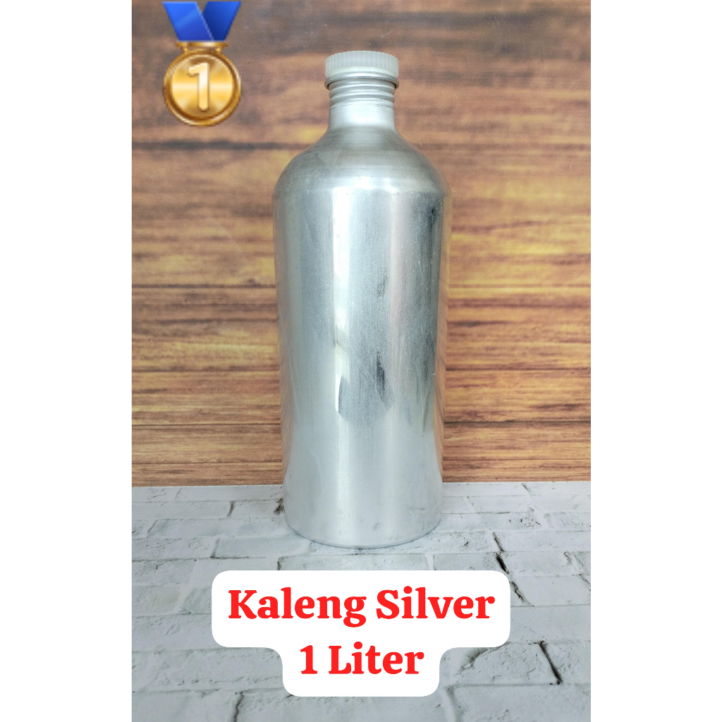 Jual KALENG ALUMUNIUM SILVER 1 LITER HARGA PER BIJI / 1PCS MASIH BARU ...