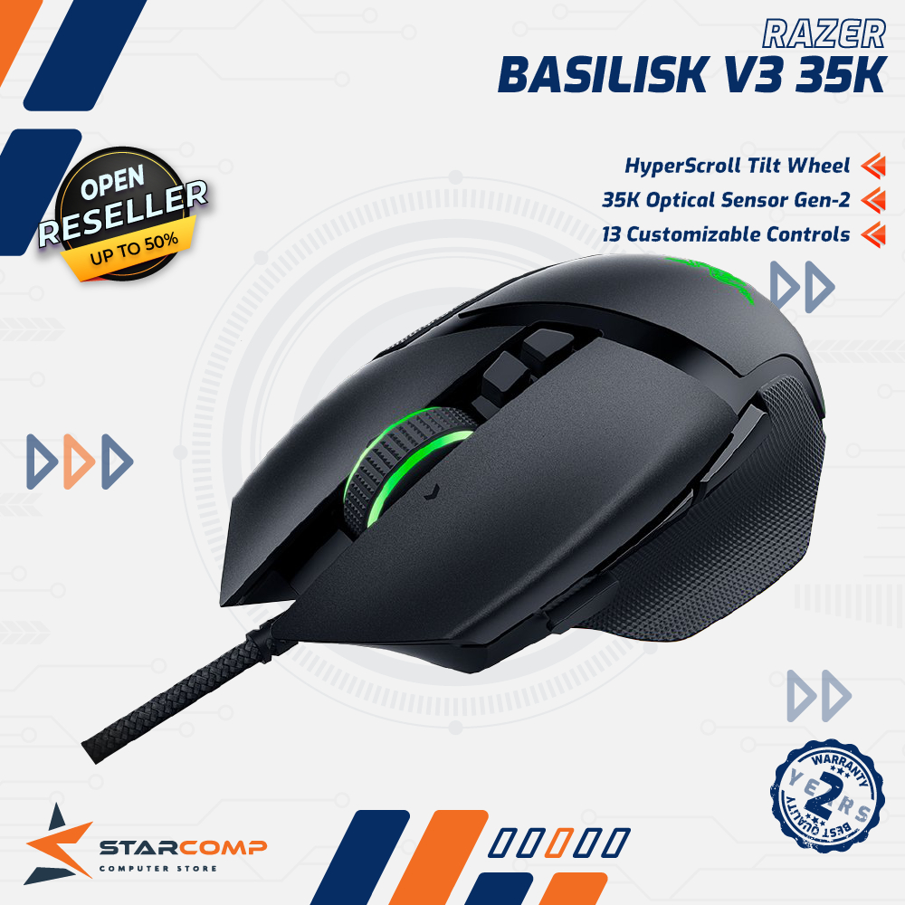 Jual Razer Basilisk V3 35K Fully Customizable Ergonomic RGB Gaming ...