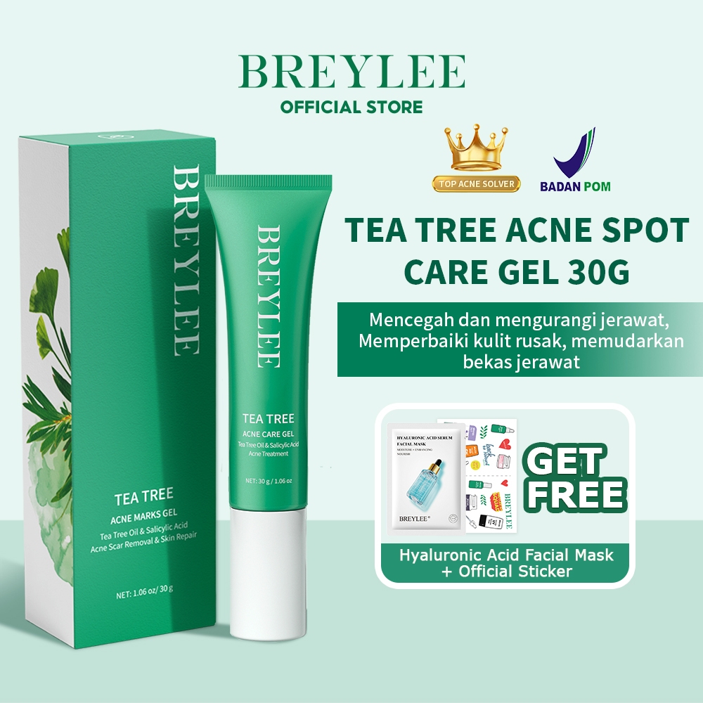 Jual BREYLEE Tea Tree Acne Plus Spot Care Gel - Obat Totol Jerawat Salicylic Acid Memudarkan ...