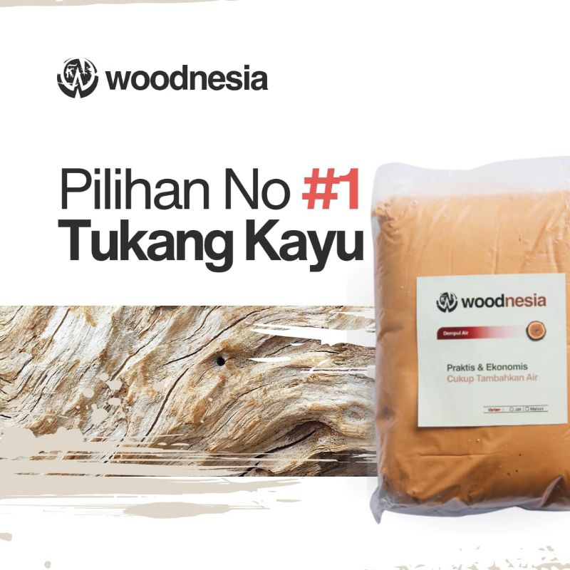 Jual Dempul Kayu Jati dan Mahoni 500 gram Pakai Air Water Based ...