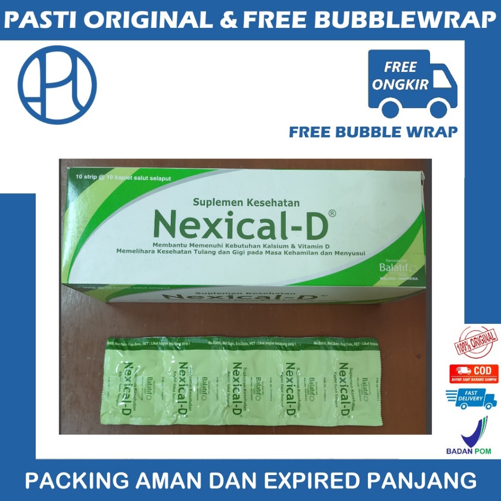 Jual NEXICAL-D PER STRIP 10 TABLET SUPLEMEN KESEHATAN | Shopee Indonesia