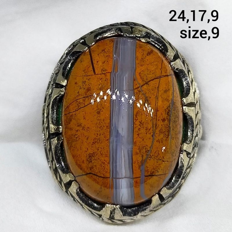 Jual Cincin batu akik asli kendit badar asem simetris antik top hq ...