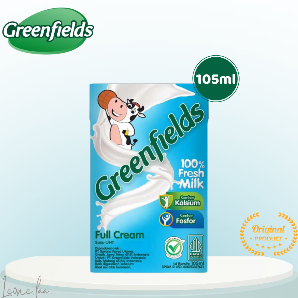 Jual Greenfields Susu UHT Full Cream Fresh Milk - 105ml | Shopee Indonesia