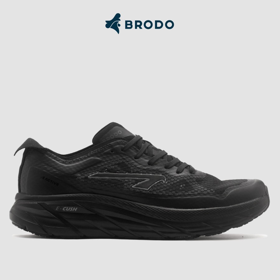 Jual BRODO - Running Shoes Active Krakatau Full Black | Shopee Indonesia