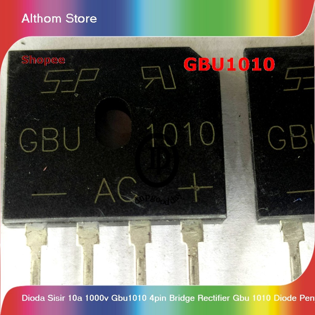 Jual dioda sisir 10a 1000v gbu1010 4pin bridge rectifier gbu 1010 diode ...