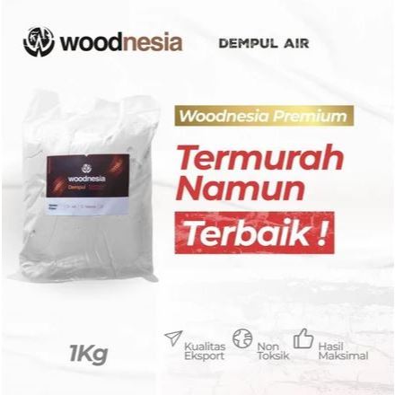 Jual Dempul PUTIH woodnesia Kayu 1kg Water-based Premium wood filler ...