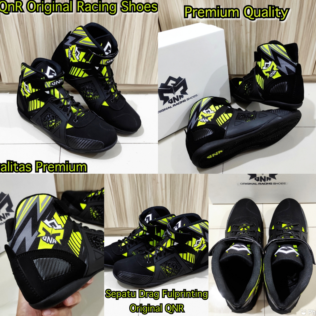 Jual sepatu drag balap QNR original sepatu stabilo keren berkendara ...