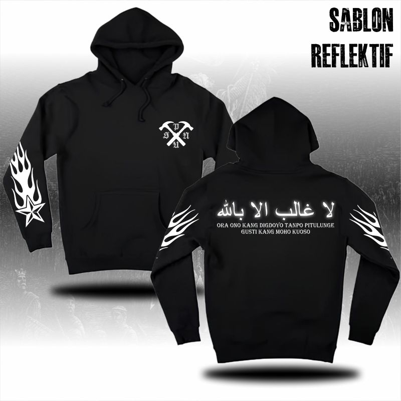 Jual Hoodie Reflektif PN Laa Gholiba Illa Billah Desain Terbaru by ...