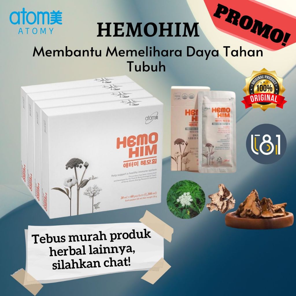 Jual Atomy HemoHim 1 box besar isi 60 sachet Suplemen Daya Tahan Tubuh ...