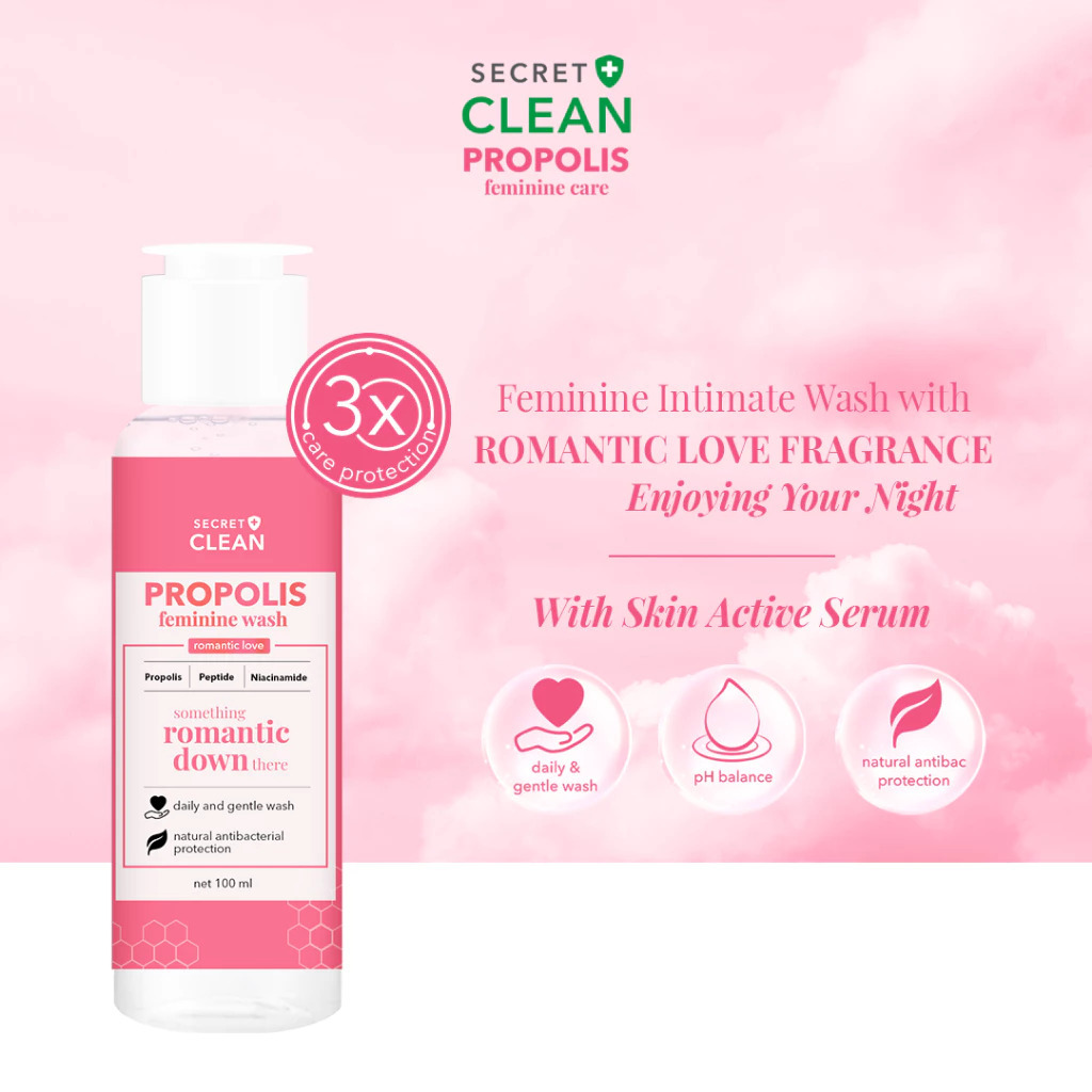 Jual LIVI - Secret Clean Propolis Feminime Wash Romantic 100ml (MERAH ...