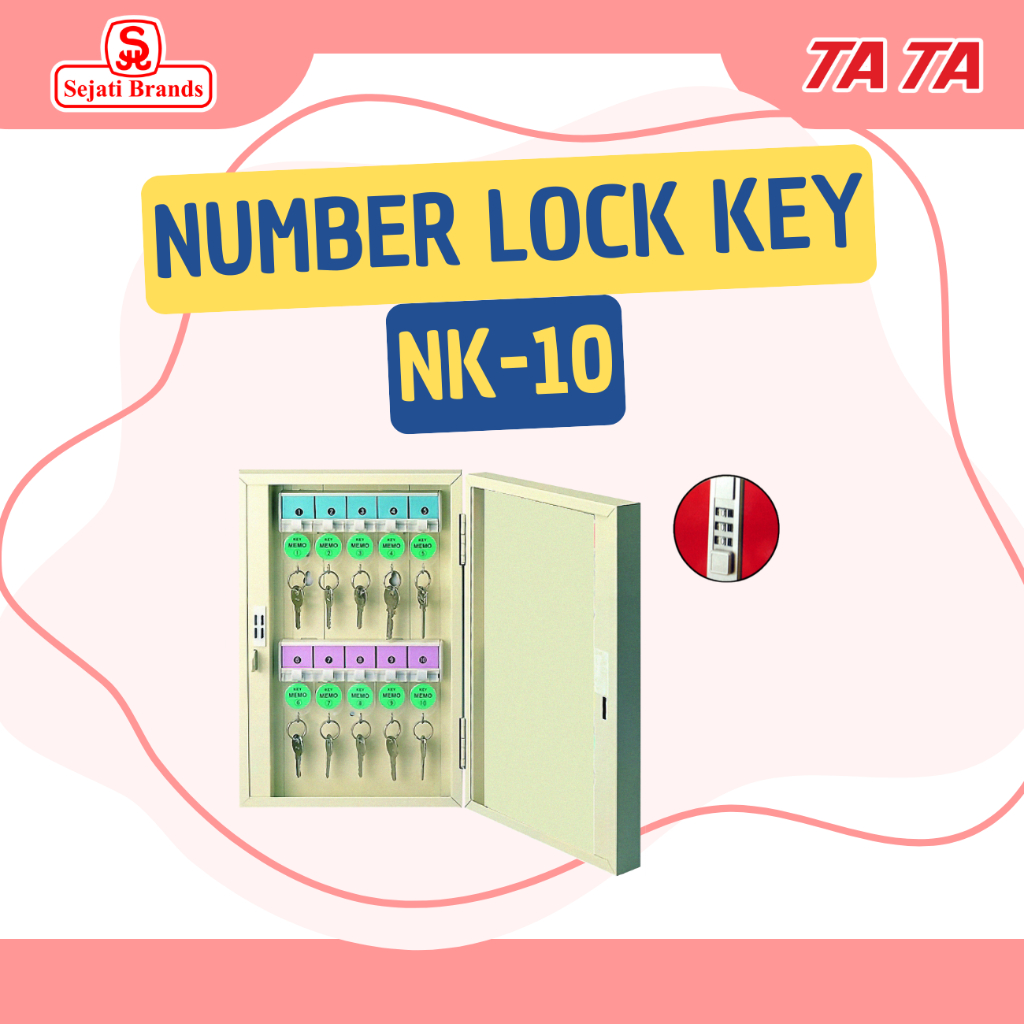 Jual TA TA Key House Dial Number Lock NK-10 / Rak Simpan Kunci | Shopee ...