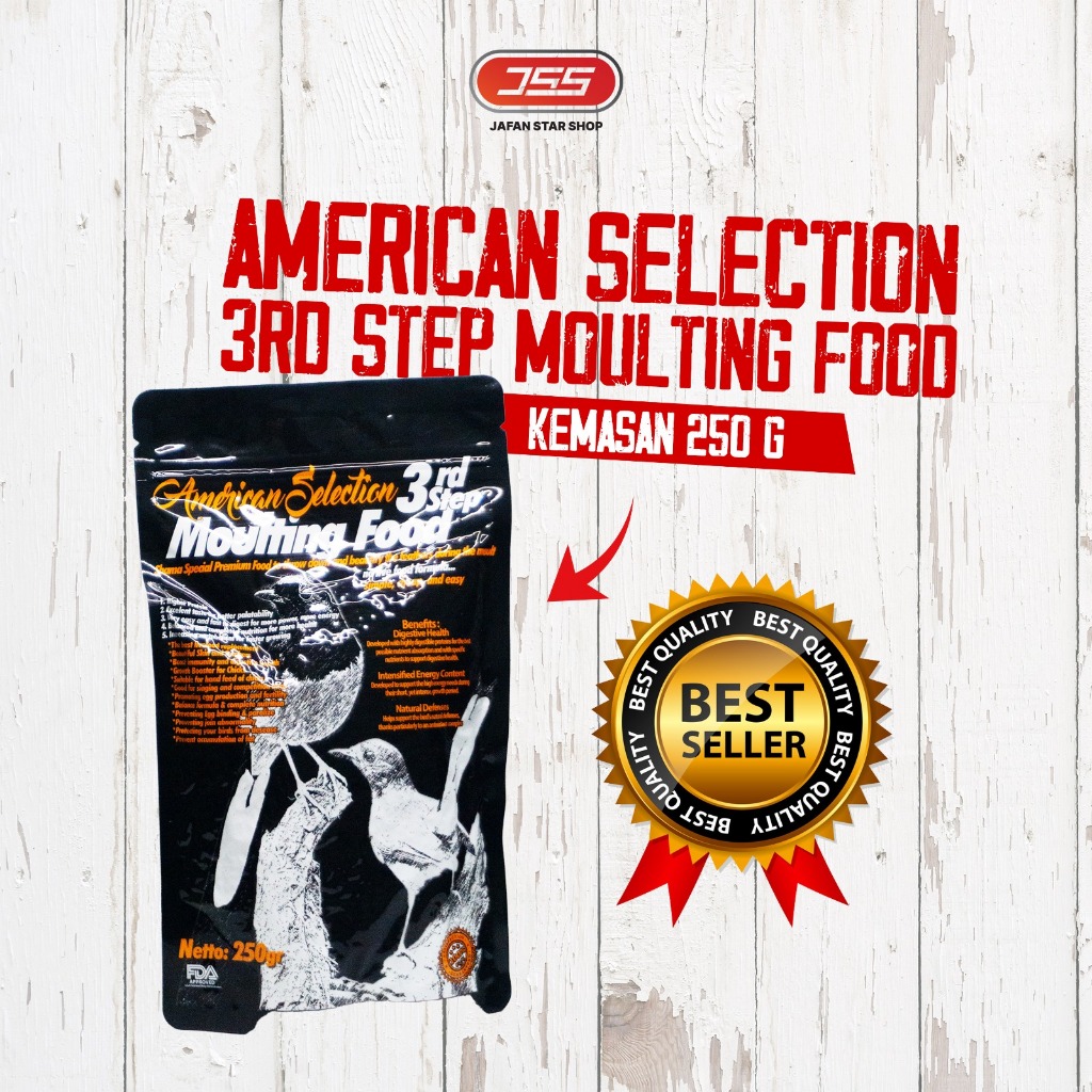 Jual AMS MOULTING FOOD AMERICAN SELECTION Untuk Burung Mabung 3rd Step ...