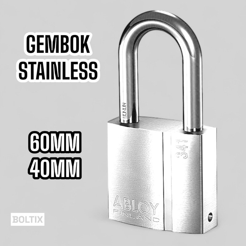 Jual BOLTIX Gembok Stainless Leher Panjang Anti Karat Maling | Shopee ...