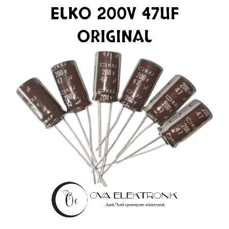 Jual Elko 200v 47uf Elco 47uf 200v Isi 10 pcs Original | Shopee Indonesia