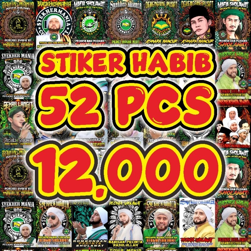 Jual Sticker Habib Sholawat Dekengane Pusat Mafia Sholawat Syekher ...