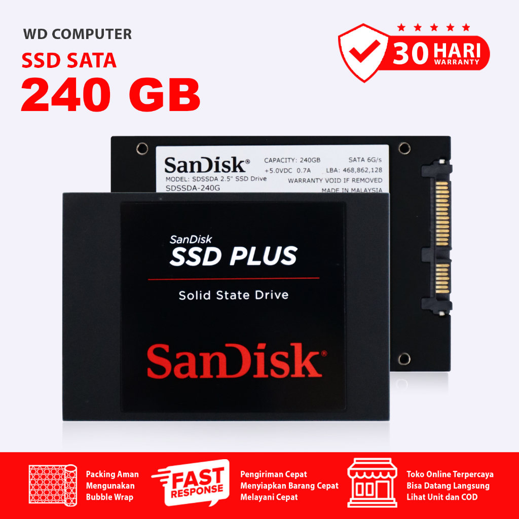 Jual [GARANSI 1 BULAN] SSD SATA III 2,5'' 240 GB Dan 250 GB Murah ...
