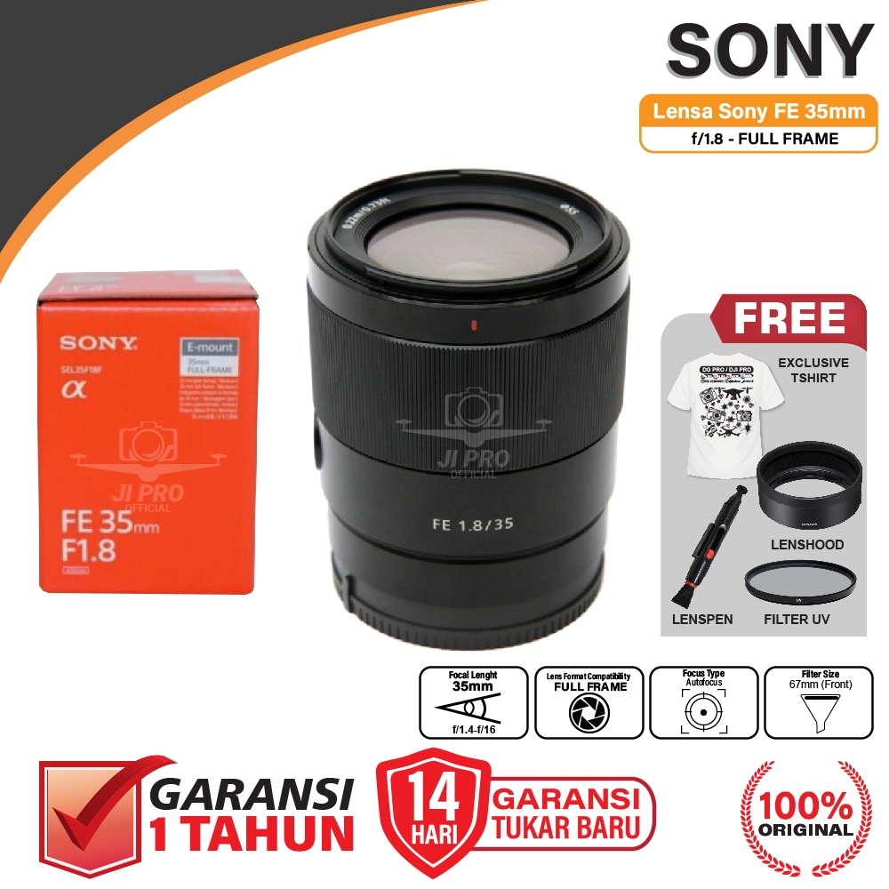 Jual Sony FE 35mm f1.8 Lensa Sony FE 35 mm f/1.8 Lensa Fix Bokeh | Shopee Indonesia
