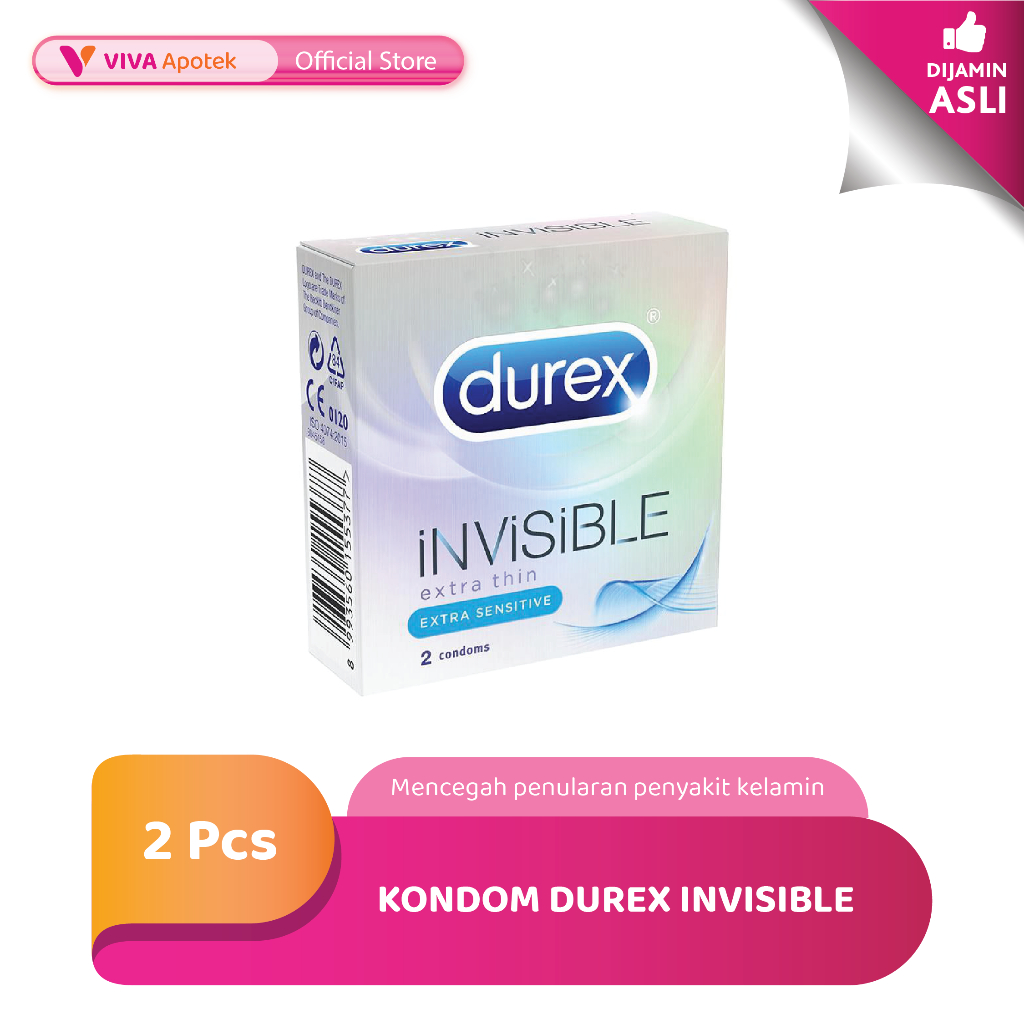 Jual Kondom Durex Invisible untuk Alat Kontrasepsi (2 Pcs) | Shopee ...