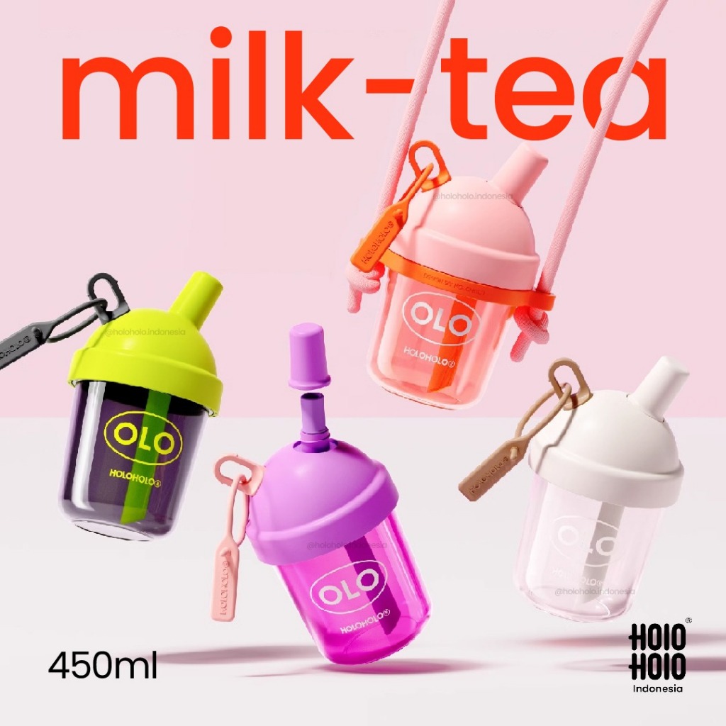 Jual HOLOHOLO Milk Tea Cup Tritan 450ML | Shopee Indonesia