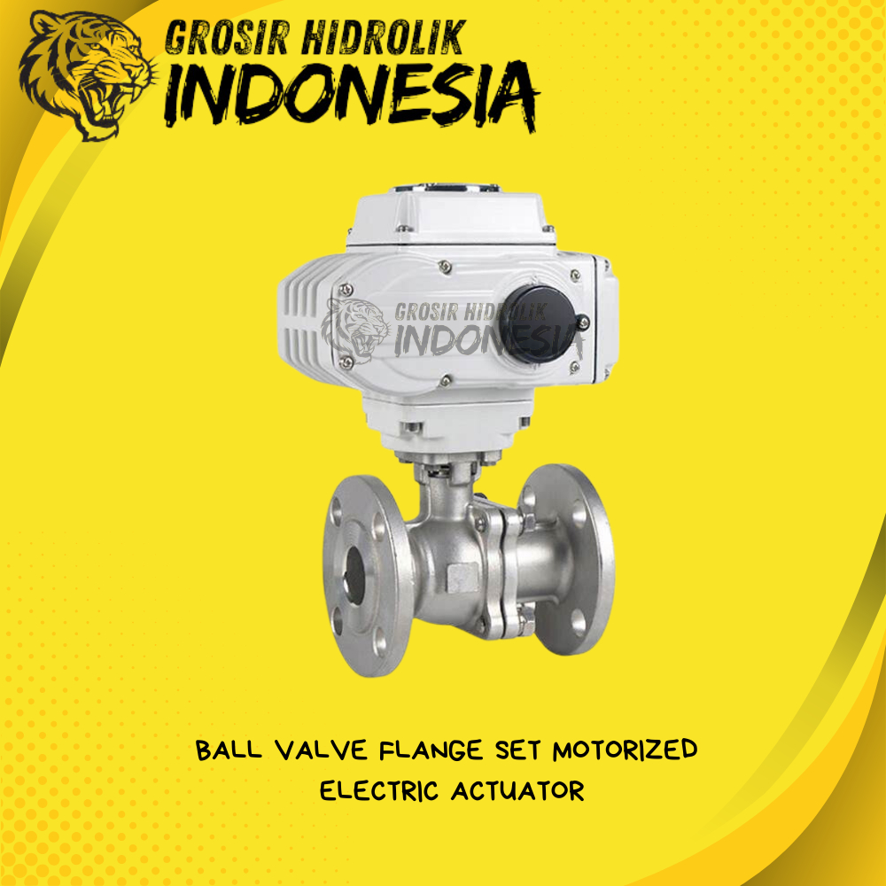 Jual MOTORIZED ELECTRIC ACTUATOR ON OF BALL VALVE WCB FLANGE JIS 10K SIZE 4 INCH | Shopee Indonesia