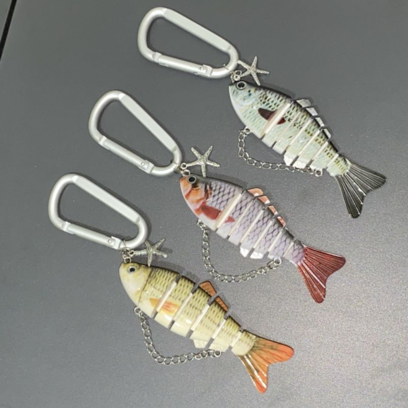 Jual Carabiner Fish Bagcharm by come.lofficial | Gantungan tas kalcer ...