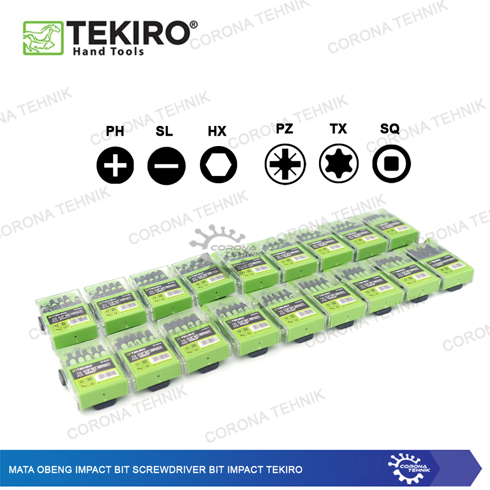 Jual Screwdriver Bit Impact Tekiro Mata Obeng Impact Bit | Shopee Indonesia