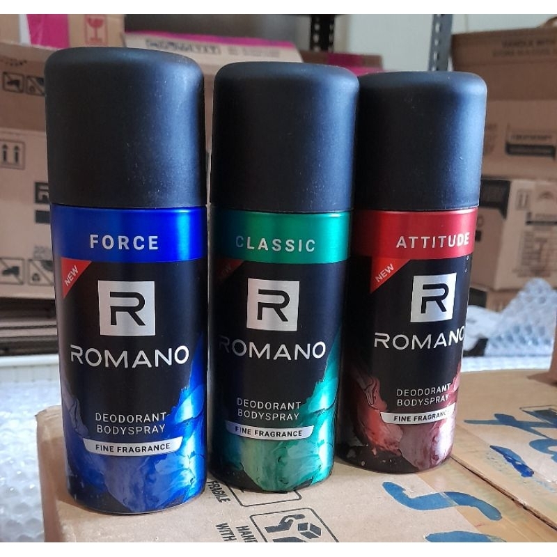 Jual ROMANO deodorant Body Spray Fine Fragrance 100ml | Shopee Indonesia