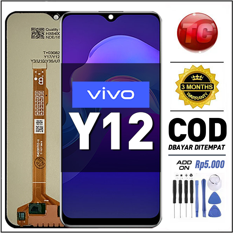 Jual LCD VIVO Y12 Original 100% Fullset Asli Ori Touchscreen Compatible For Glass Touch Screen ...