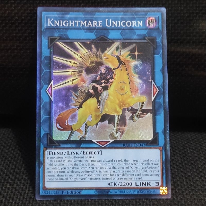 Jual Kartu Yugioh TCG Knightmare Unicorn Alternate Art Secret / Collector / Ultimate Rare SE ...