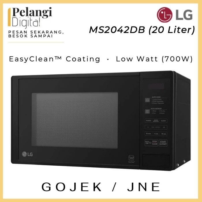 Jual LG MS2042DB Microwave Oven 20 Liter - Low Watt Pemanas Makanan ...