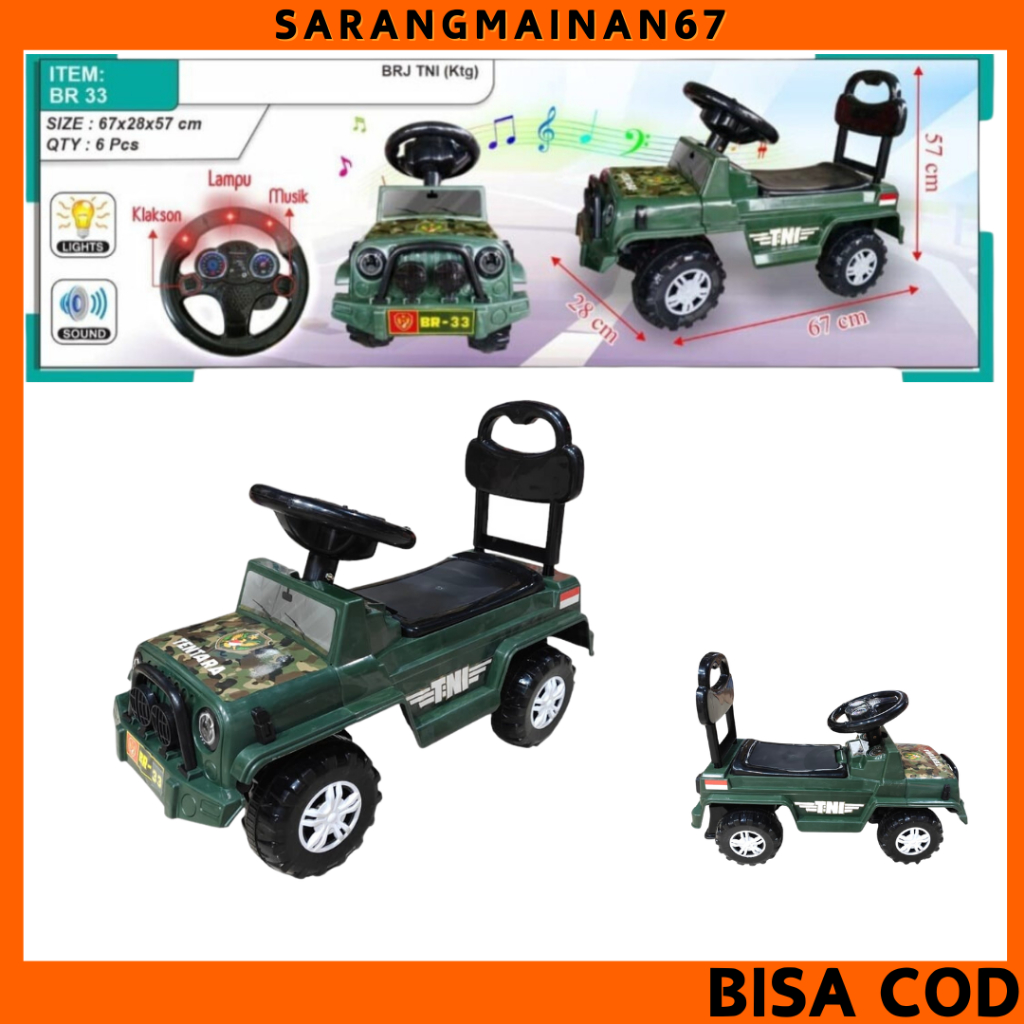 Jual BR-33 MAINAN ANAK MOBIL MOBILAN DUDUK RIDE ON MOBIL TUNNGANG BISA ...