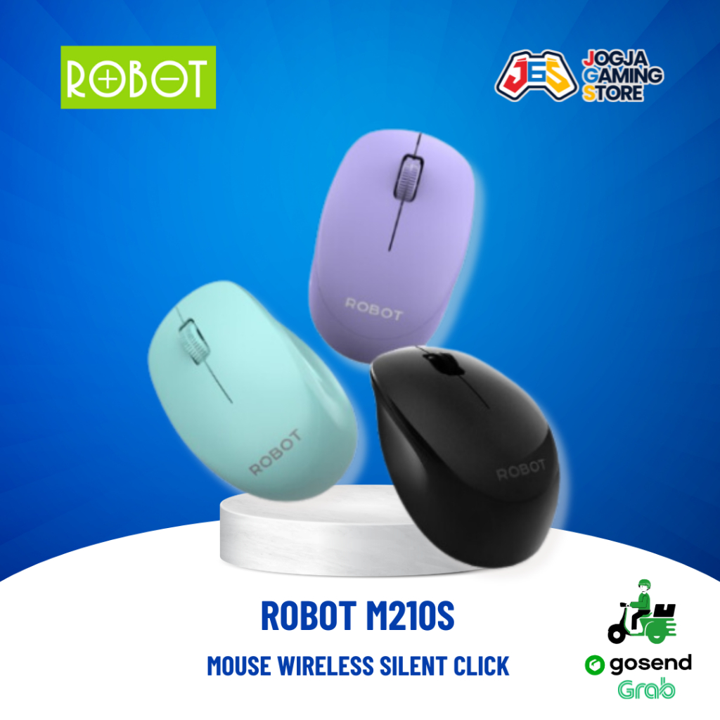Jual Mouse Wireless Robot M210S Silent Click | Shopee Indonesia