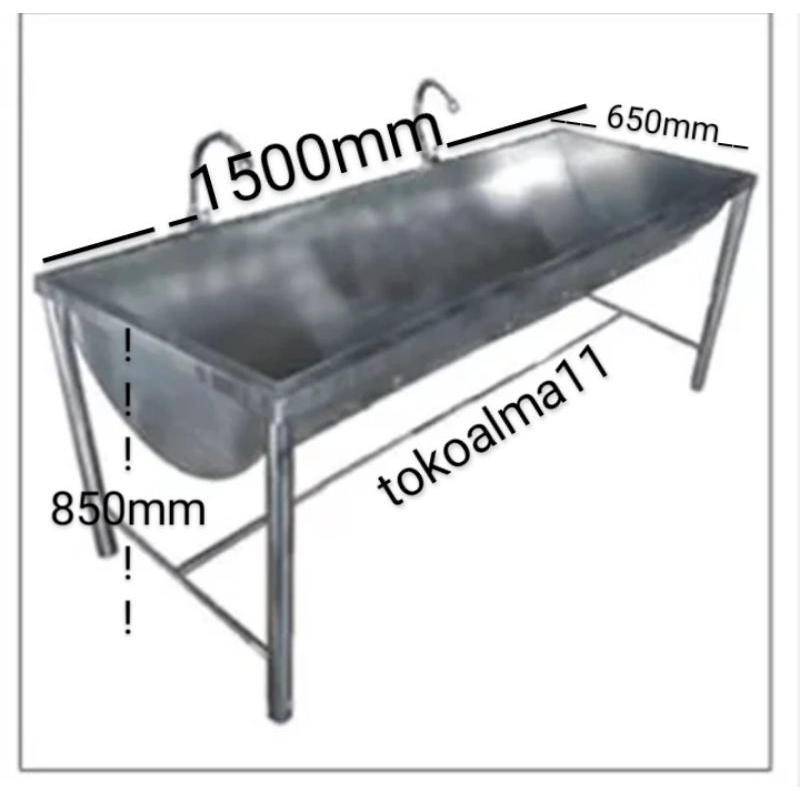 Jual BAK RENDAMAN / CUCIAN DAGING DLL SUS 304 HL | Shopee Indonesia