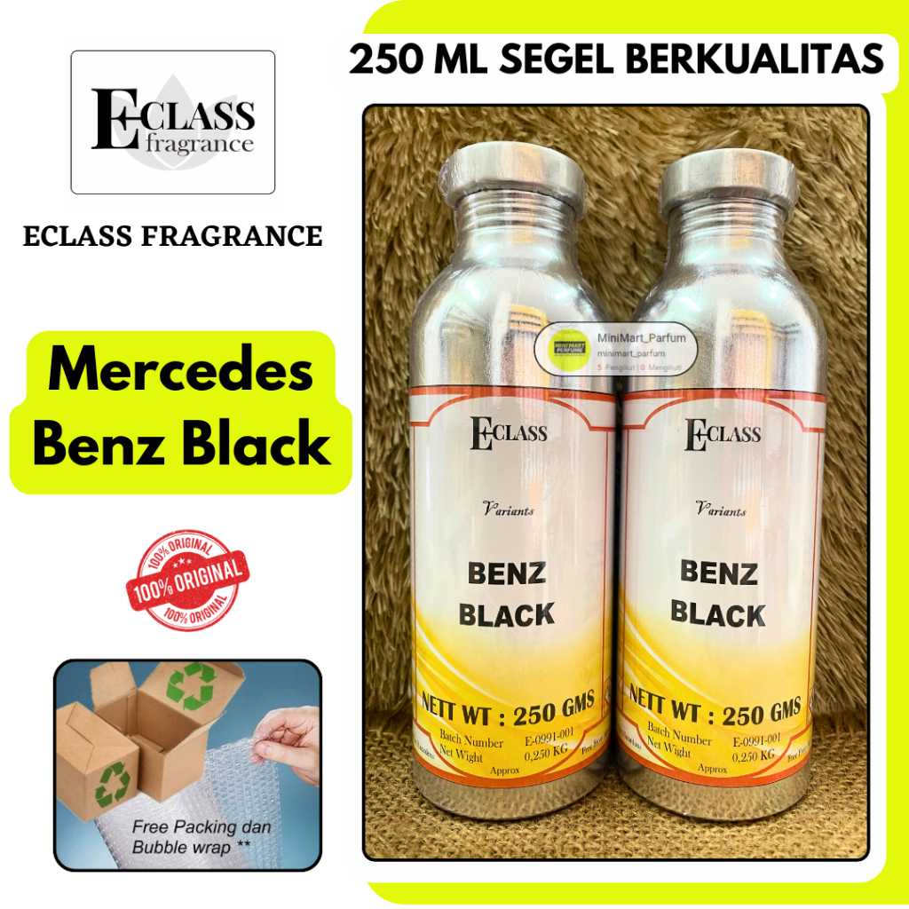 Jual Bibit Parfum MERCEDEZ BENZ BLACK ( 250 ML SEGEL Alumunium ) ECLASS ...