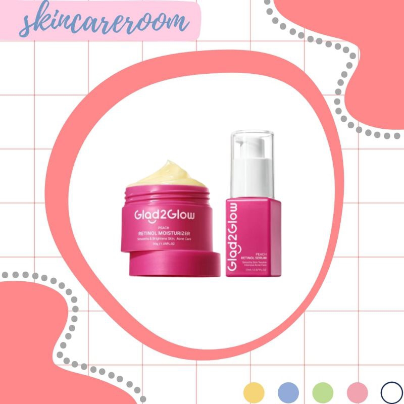 Jual GLAD2GLOW - GLAD2GLOW Peach RETINOL MOISTURIZER PELEMBAB RETINOL ...