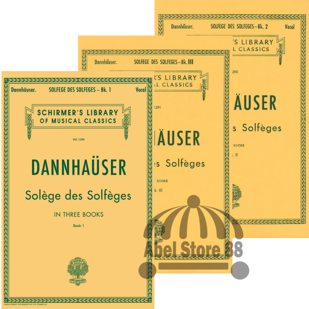 Jual Dannhouser Solfege des Solfege Book 1/2/3 Voice Technique - Buku ...