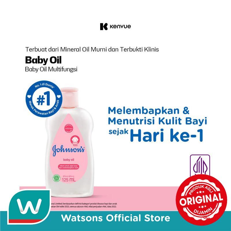 Jual JOHNSON & JOHNSON Baby Oil 125ml | Shopee Indonesia