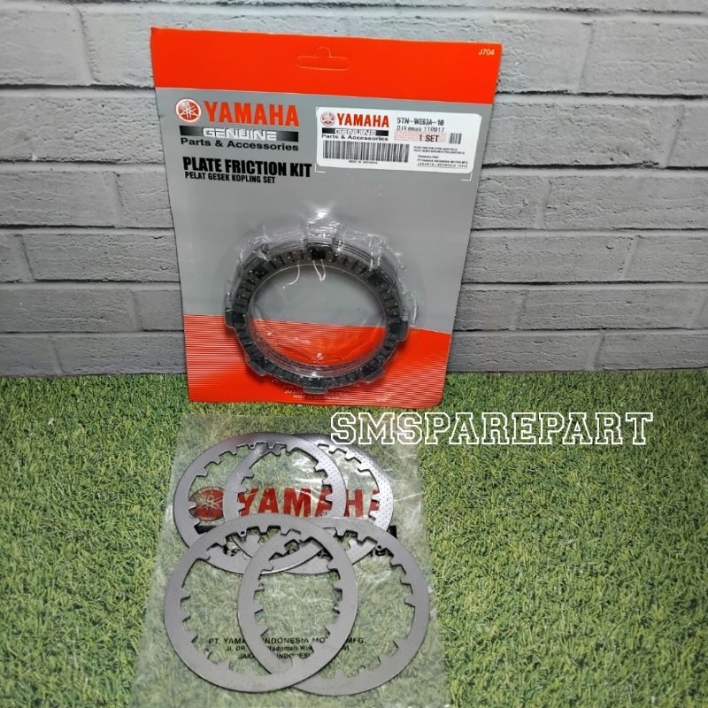 Jual plat besi gesek + kampas kopling motor yamaha jupiter, vega lama, crypton, fizr, burhan ...