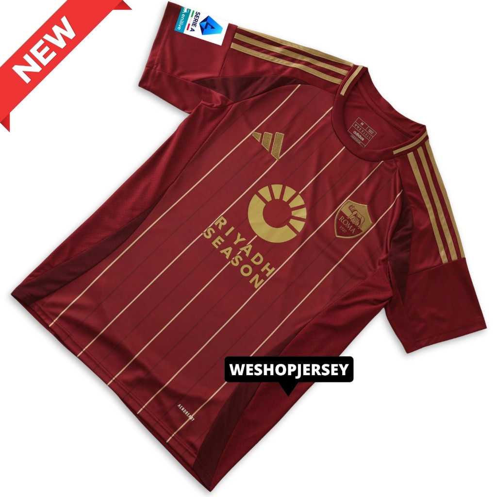 Jual Fans Version Jersey As Roma Marun 2024 2025 Baju Bola Asroma Home ...