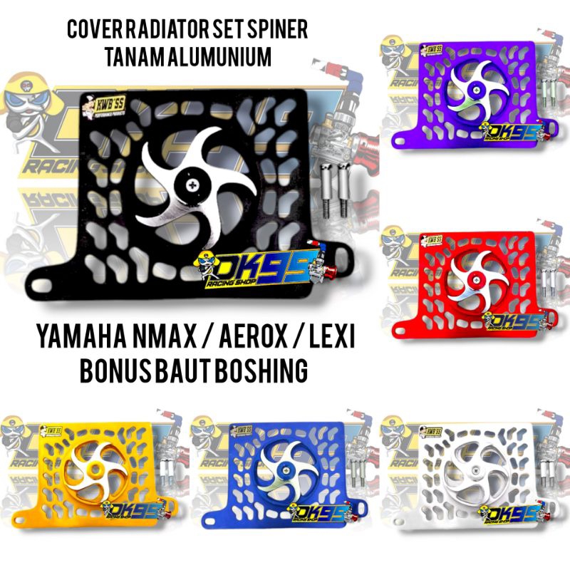 Jual Cover Radiator Spiner Spinner Putar Tanam Yamaha Nmax Aerox Lexi ...
