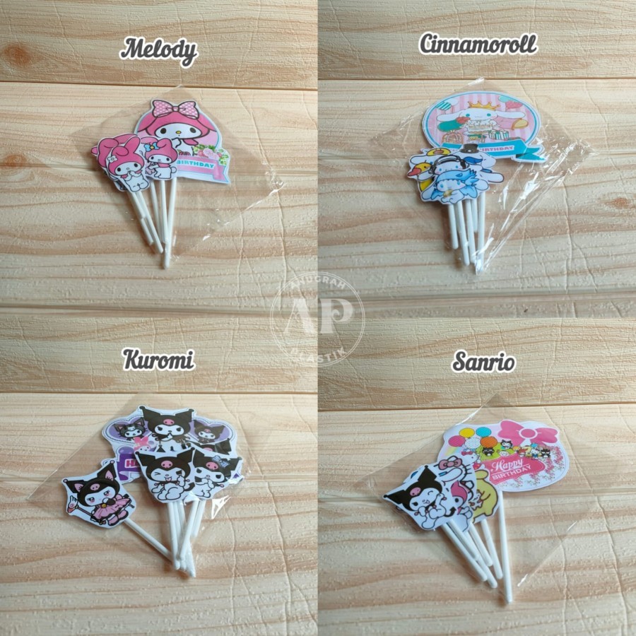 Jual Topper Ulang Tahun anak karakter / Hiasan kue ultah / Cake Topper ...