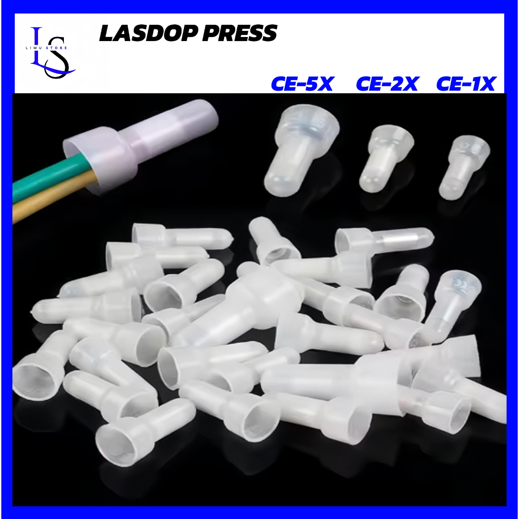 Jual Lasdop Press Penutup Sambungan Kabel 1.5mm 2.5mm 6mm NYLON CE-1X ...
