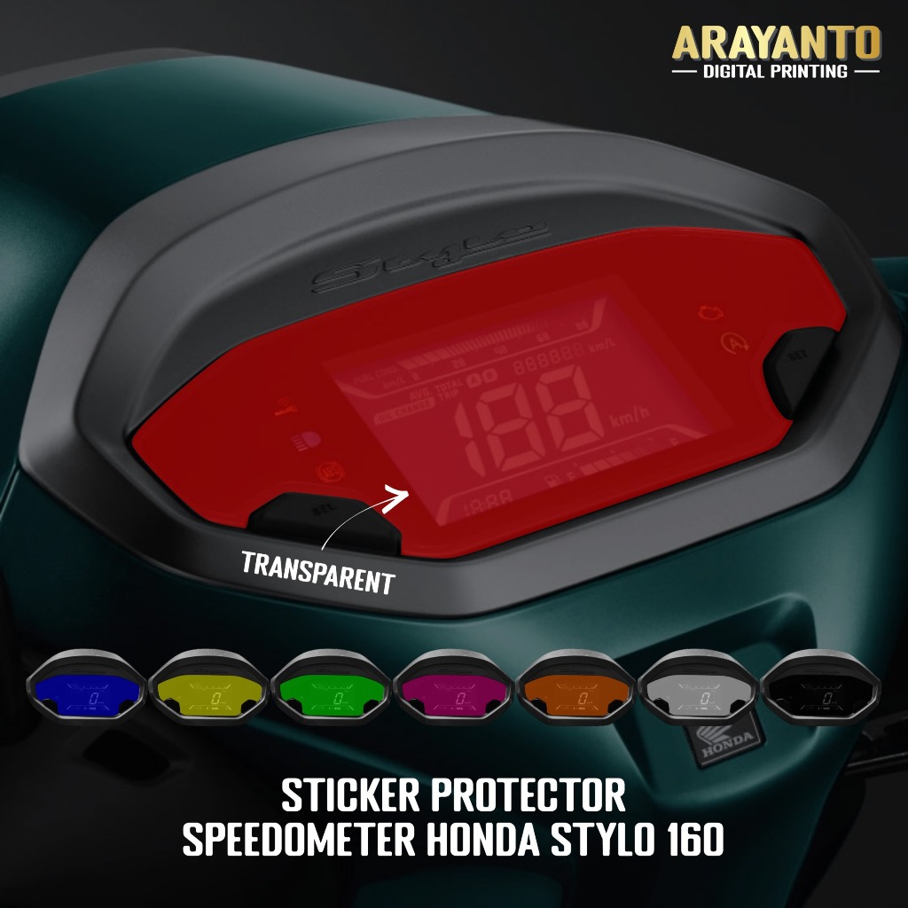 Jual Sticker Pelindung Speedometer Honda Stylo 160 Variasi Transparan ...