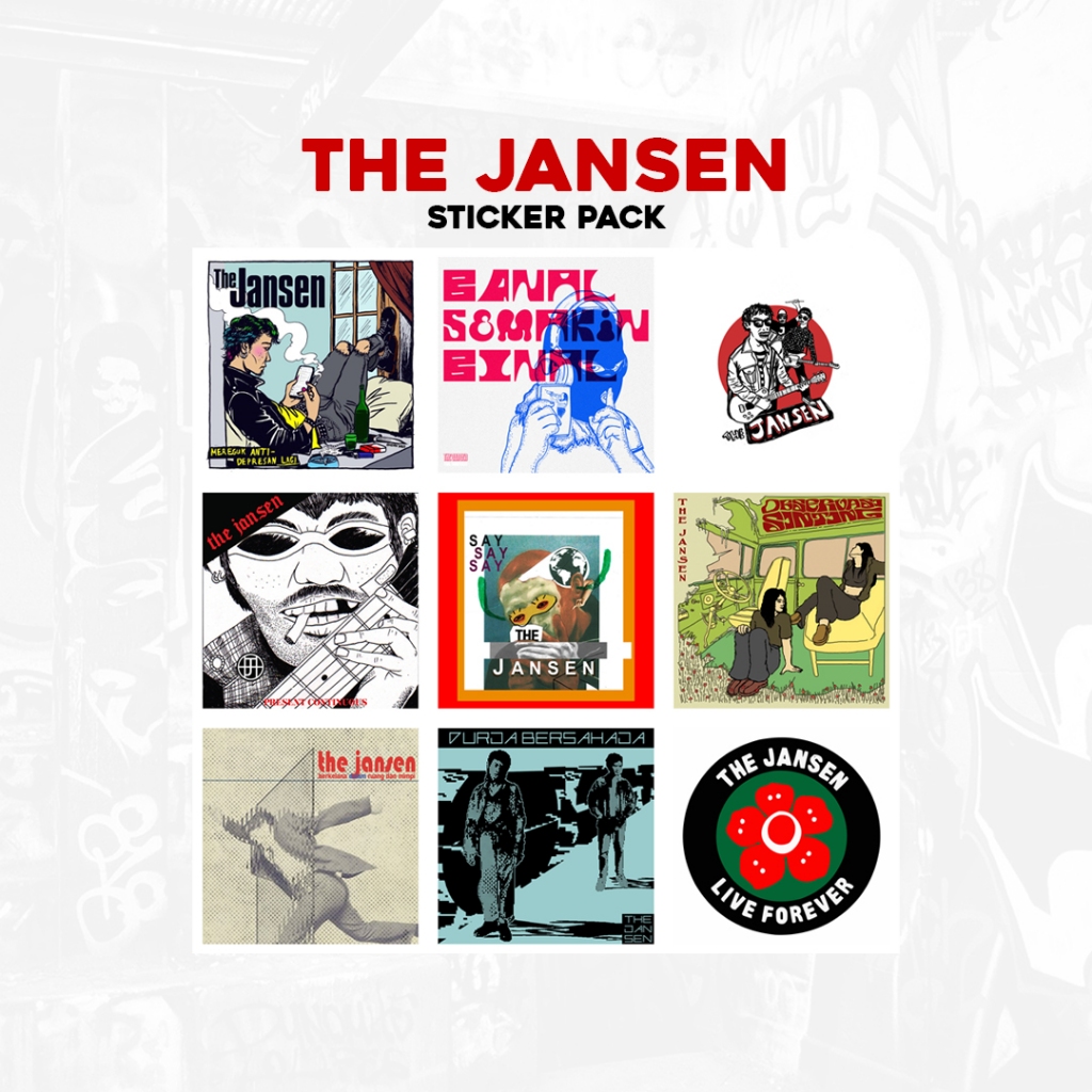 Jual The Jansen-Sticker Pack | Stiker Band | Band indie Rock Pop Punk ...