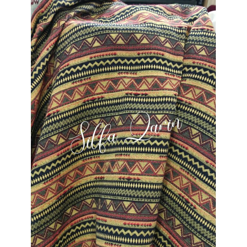 Jual Kain Bahan Kanvas Tenun Motif / Tenun Kanvas Motif / bahan cover ...